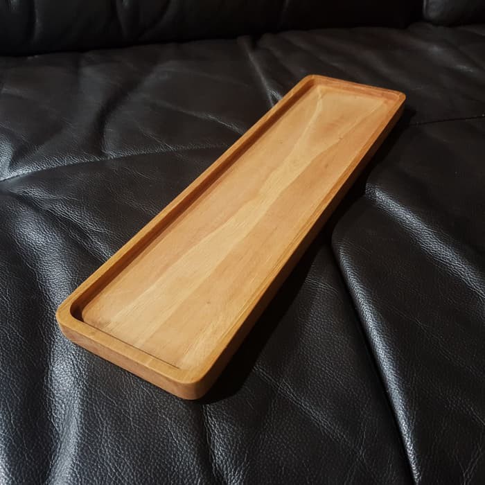 KAYU Square Wooden Plate Tray 10cm x 35cm | Shopee Malaysia