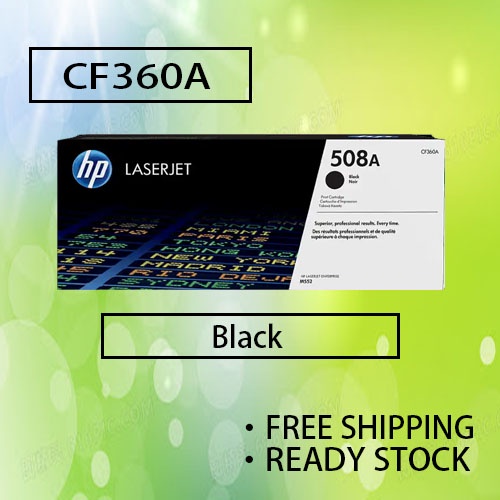 HP 508A Black Original LaserJet Toner Cartridge CF360A CF361A CF362A ...