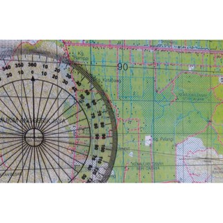 Protractor Geo+ Pembaris Geografi + Matematik ( Protractor reading 6 ...