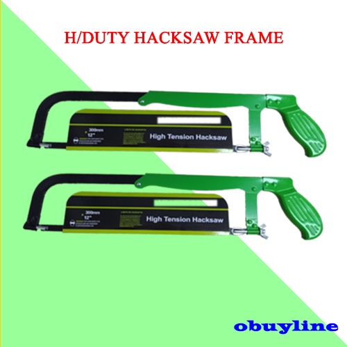 HEAVY DUTY 12” 305mm Steel Frame Hacksaw Iron Hand Saw Gergaji Besi ...