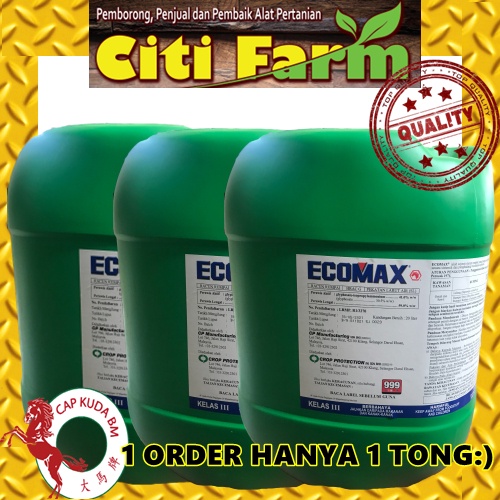+ECOMAX 20L Glyphosate 41% Herbicide (order1 by 1) Racun Rumput Rumpai ...