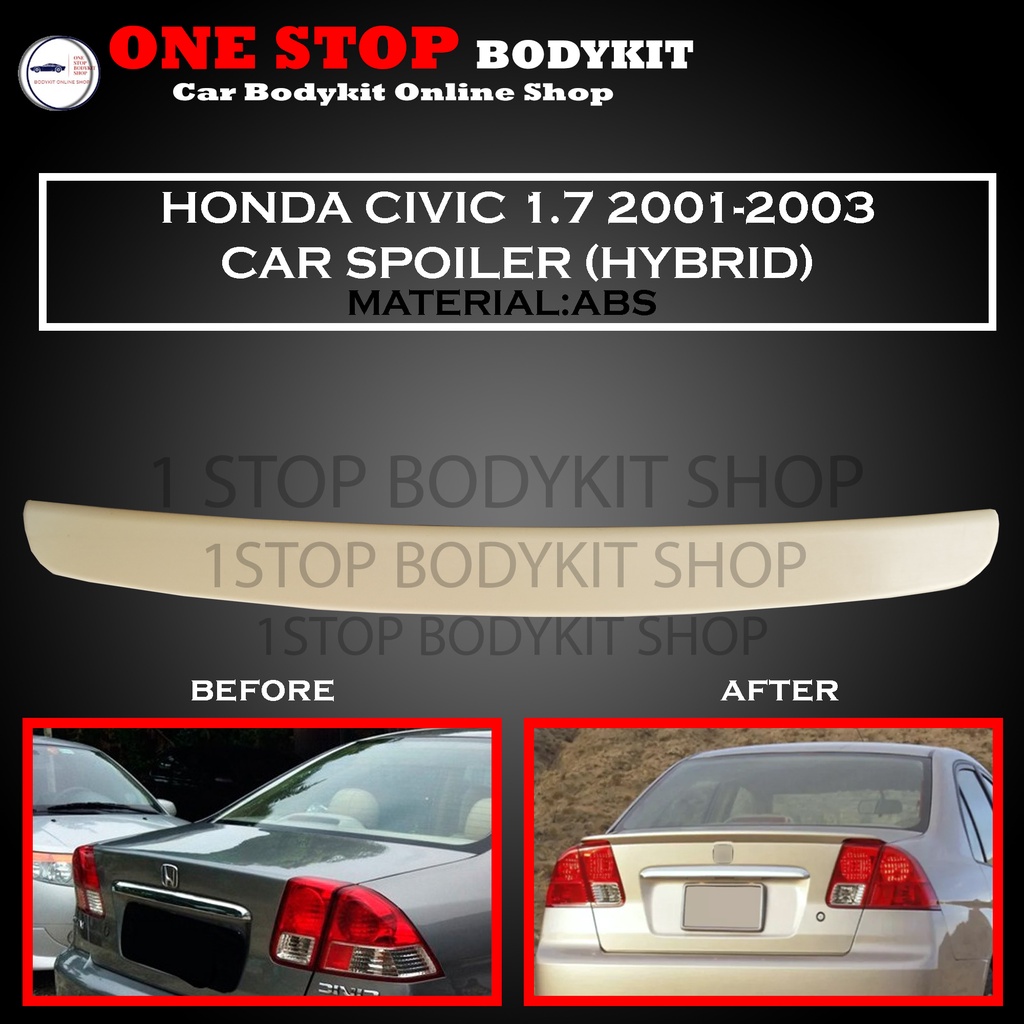 HONDA CIVIC ES 1.7 RX2 2001-2003 OE REAR TRUNK SPOILER LIP ABS SKIRT ...