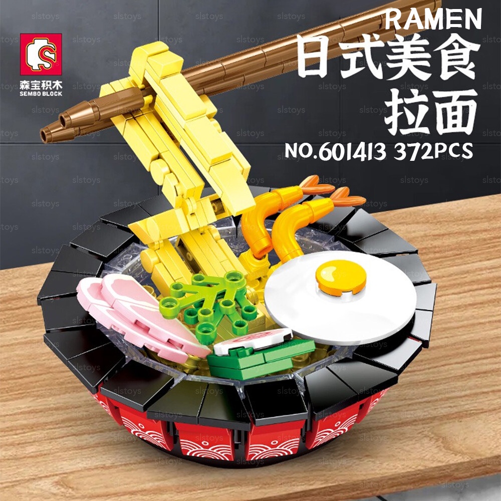 Sembo Japanese Food Sushi Ramen Sashimi Cuisine Takoyaki Yakitori Building Block Bricks *Ready ...