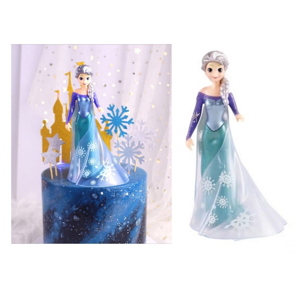 KL Stock @ Princess Elsa Frozen Cake Decoration Girl Cake Topper Toys ...
