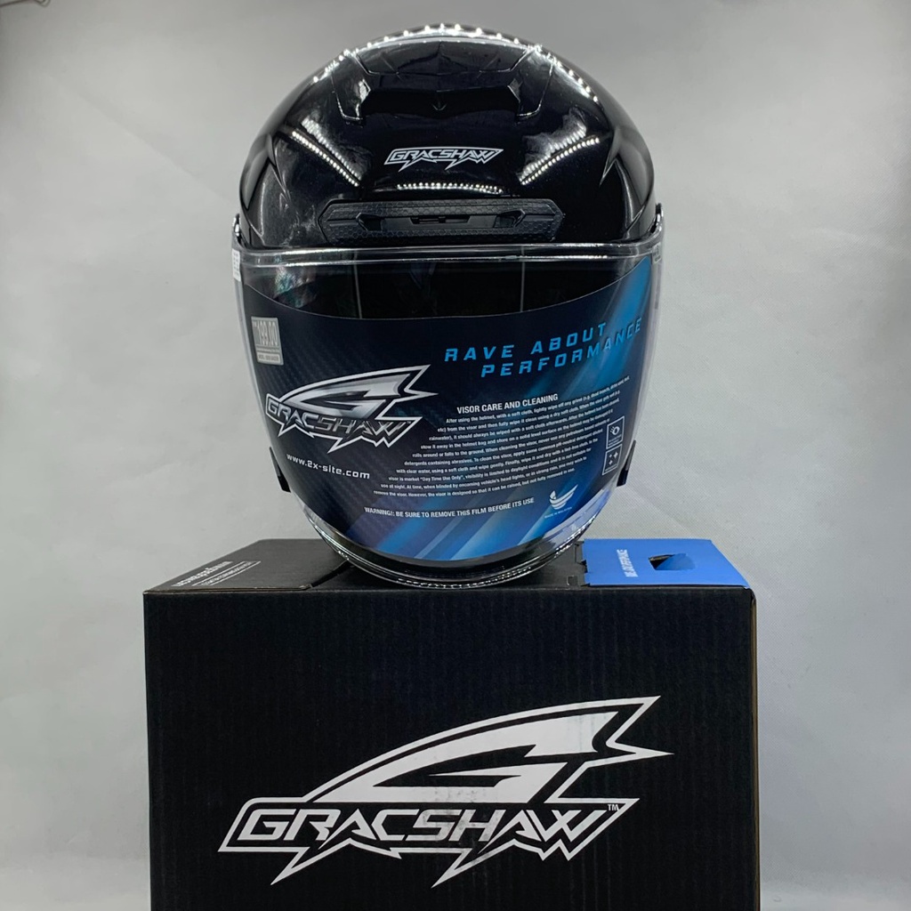 GRACSHAW HELMET OPEN FACE SINGLE VISOR HELMET GAIZER ARMY GREEN ...