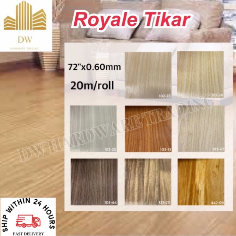 🔥Ready Stock🔥6ft 100%Original Royale Tikar Getah / Wood Grain Floor Mat ...