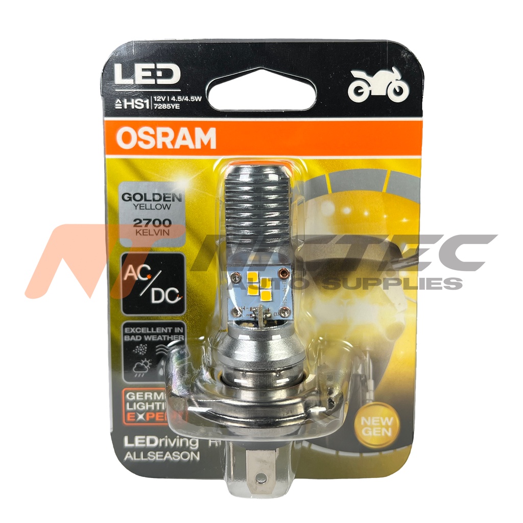 OSRAM HS1 HALOGEN/LED MOTORCYCLE LIGHT BULB MENTOL 12V #64185# 35W (ORI ...