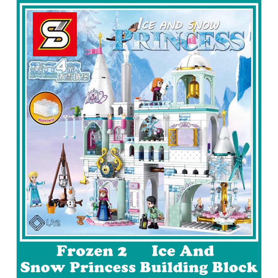 Frozen 2 Ice And Snow Princess Building Blocks Compatible Lego Disney ...