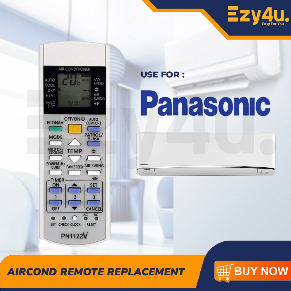 Panasonic Aircond Remote Control Universal Non Inverter / Inverter K ...