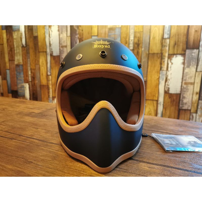 Retro helmet Vintage helmet Classic helmet Cafe Racer helmet | Shopee ...