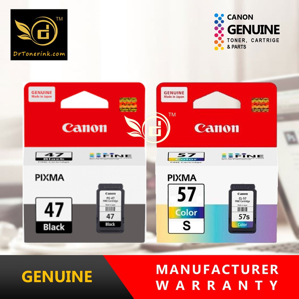 ORIGINAL Canon Ink Cartridge PG 47 / PG47 / PG-47 / CL 57 / CL57 CL-57 ...