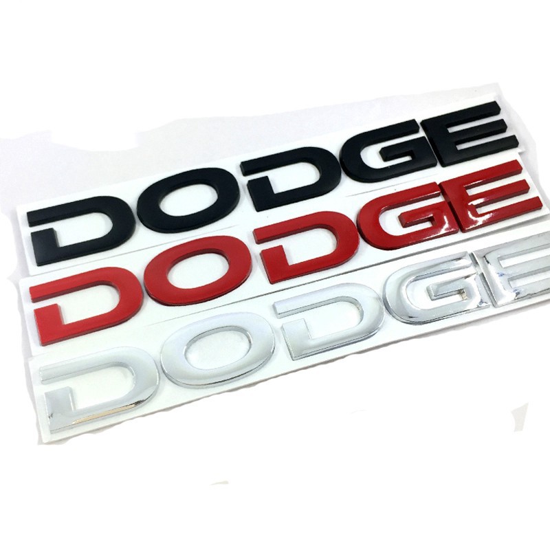 1 X Metal DODGE Letter Logo Car Auto Rear Front Trunk Badge Emblem ...