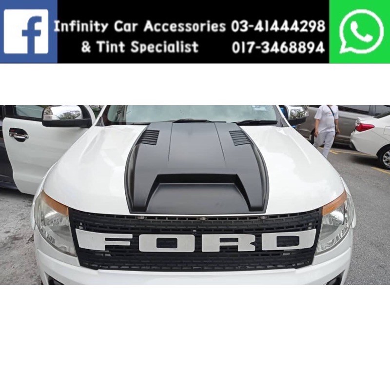 Ford Ranger 2015-2021 T7 T8 Front Bonnet Bonet Scoop | Shopee Malaysia