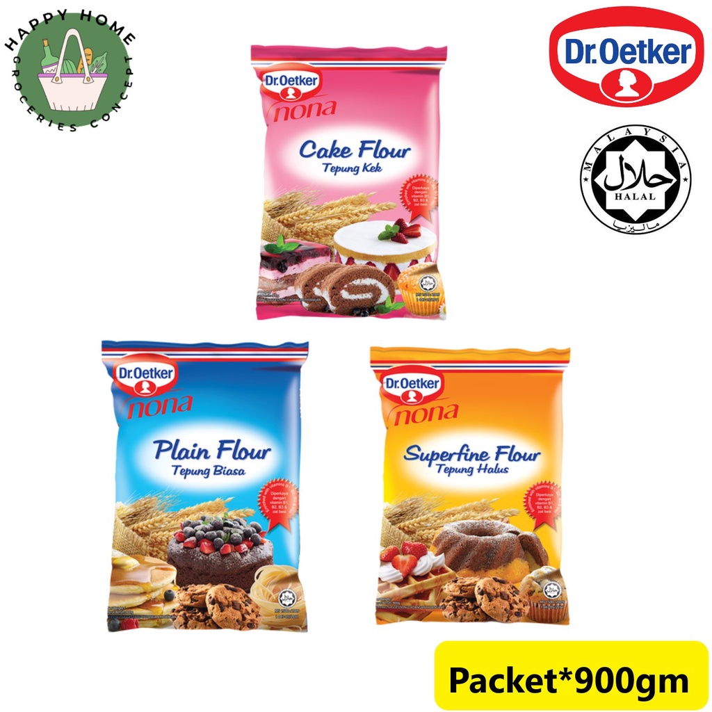Dr. Oetker Baking Flour Cake Flour/Plain Flour/Superfine Flour (Packet ...