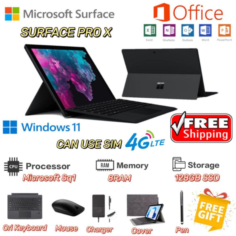 🔥Microsoft Surface Book Pro X/Pro 5/ Pro 6/Pro 7 Intel I5 8Ram 256GB ...