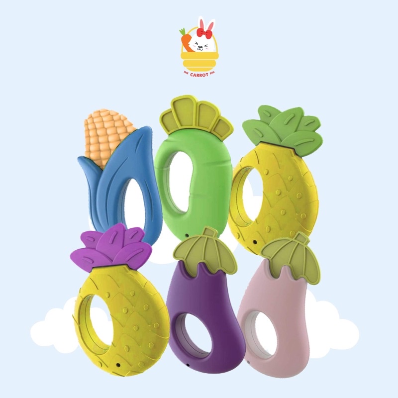 🍒Ready Stock🍒 Baby Teether Toy Silicone Soft Mainan Bayi Gigit | Shopee ...