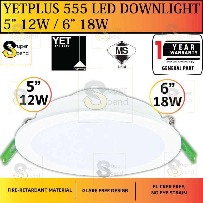 [ 12w / 18w / 3Color ] YET YETPlus 5" / 6" 560 (replacement for 555 ...