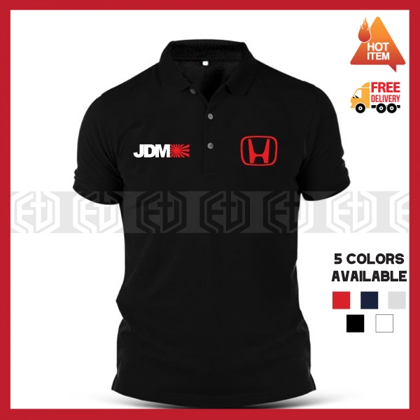 JDM x Honda Vtec Polo T Shirt Cotton Kolar Sulam Racing Motorsport ...
