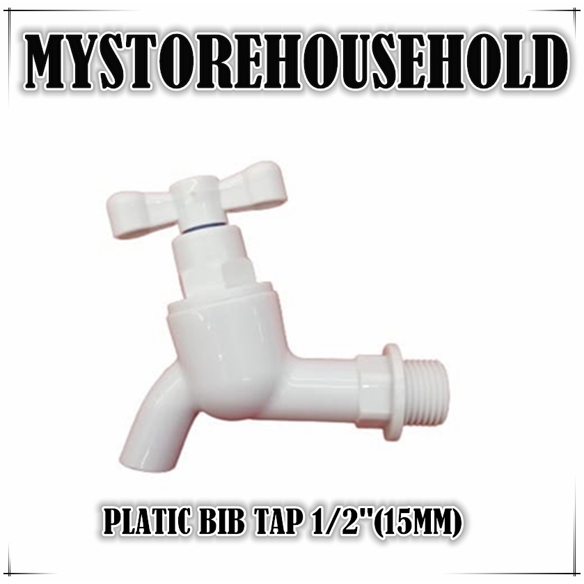 Pvc bib tap plastic 1/2" (15mm) | Shopee Malaysia
