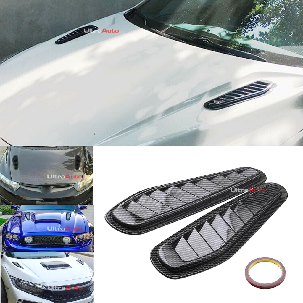 Universal Air Vent Intake Cover Air Flow Car Bonnet Hood Decorative ...