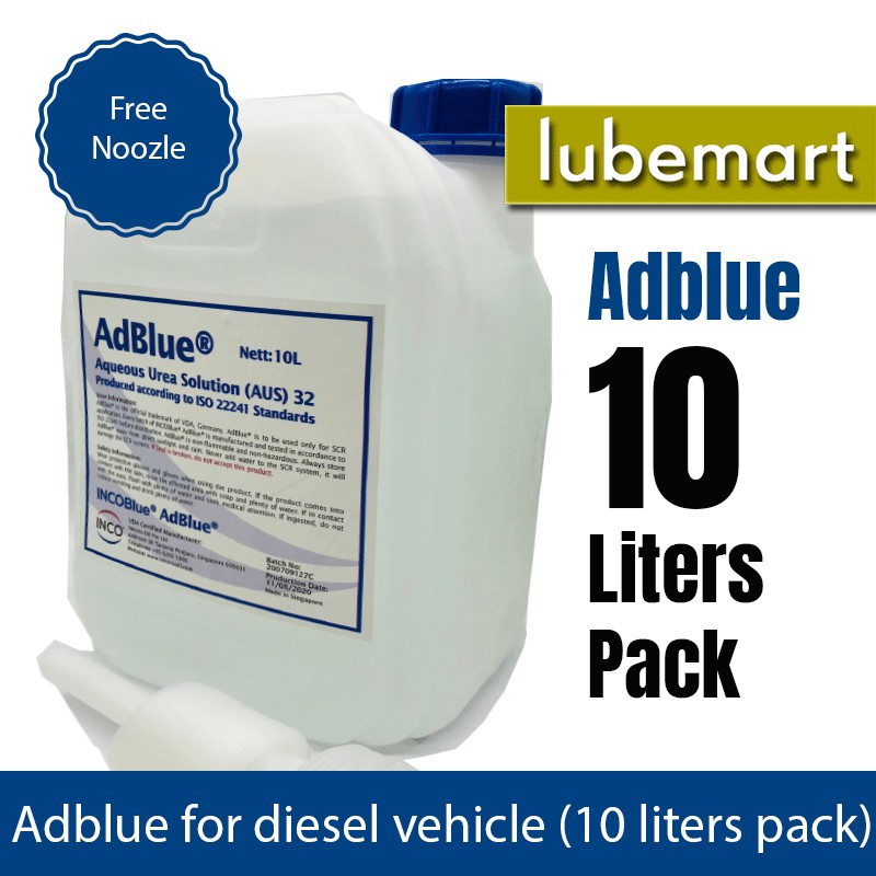 Adblue - Incoblue Ablue (10 liters / 1 Bottle) - Adblue for diesel vehicles including car and ...