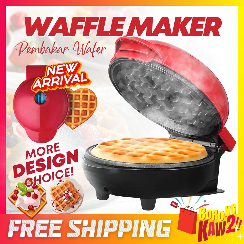 BKK Electric Waffle Maker Pembakar Waffle Machine Mini Waffle Egg Pan ...