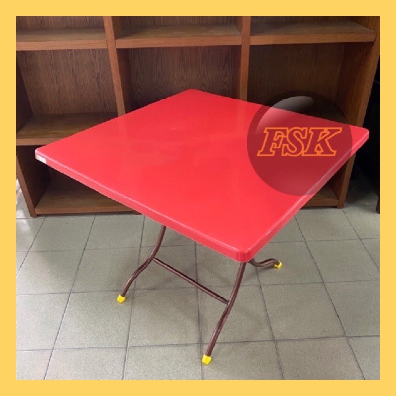 3V Square Plastic Table 2’x3’ & 3x3’ Folding Table / Meja Lipat折脚餐桌户外桌 ...
