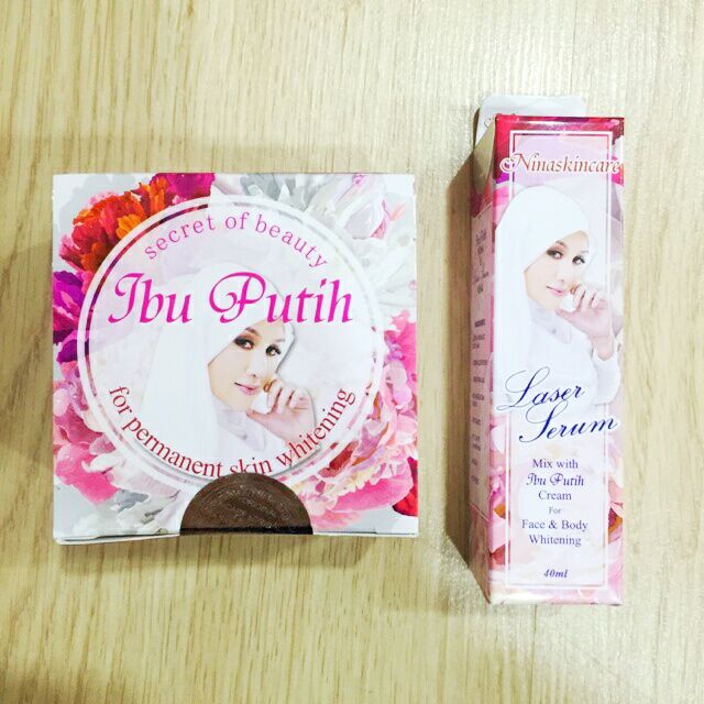 Combo Ibu Putih Cream + Ibu Putih Laser Serum | Shopee Malaysia