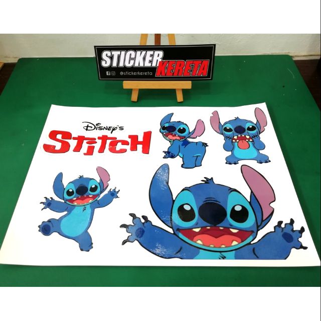 Sticker kartun comel Lilo & Stitch cartoon sticker set | Shopee Malaysia