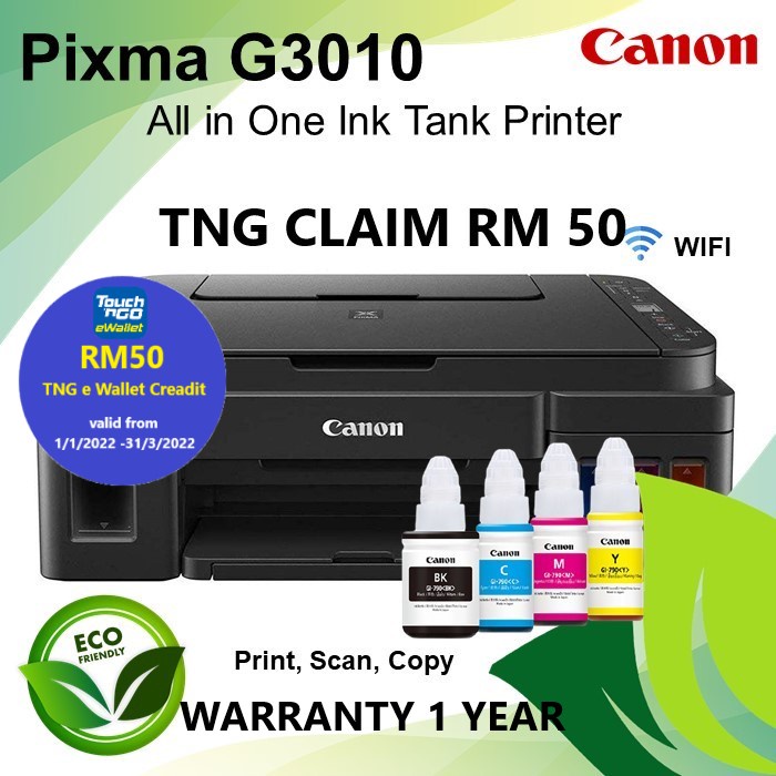 Canon Pixma G3010 All In One Ink Tank Wifi Printer G 3010 / Original ...
