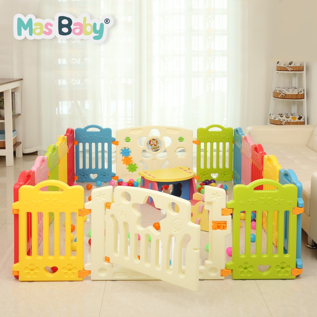 Mas Baby Rainbow Playpen Fence Pagar Bayi Besar Playard Safety ...
