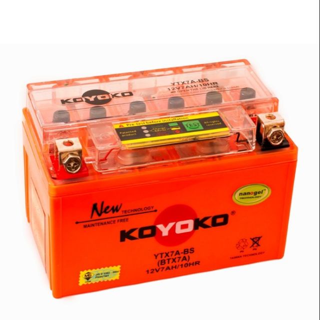 KOYOKO YTX7A-BS Battery Nanogel | Shopee Malaysia
