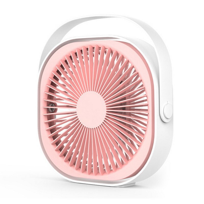 Strong Wind 6-Inch Desktop Min Fan Portable Home Office Free Rotation ...