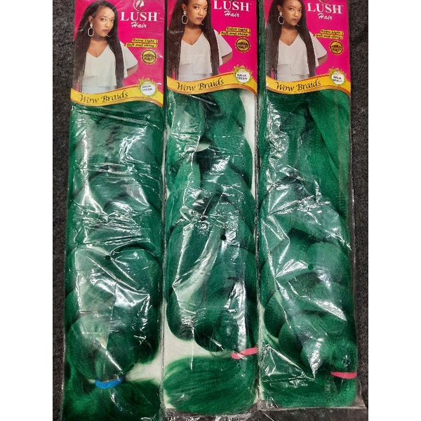 Lush Attachments Braids 230g ( Green color) | Shopee Malaysia