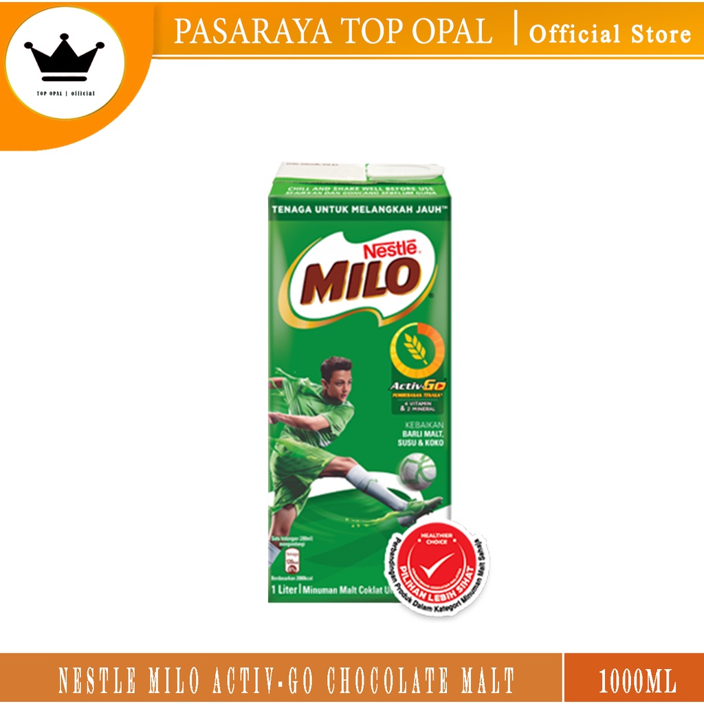 Nestle MILO Activ-Go Chocolate RTD Chocolate Malt 1L | Shopee Malaysia