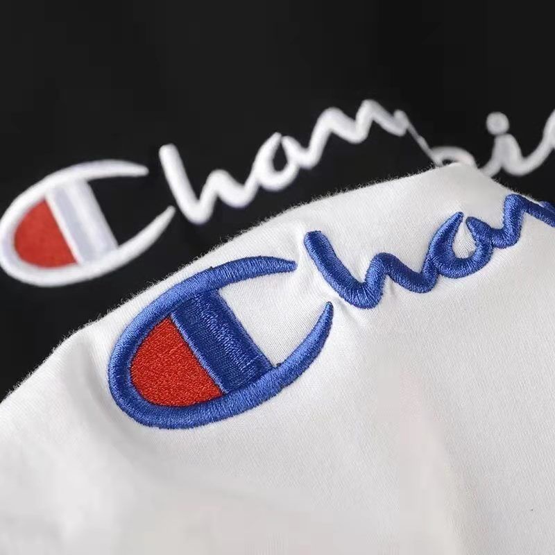 Champion Tag + Label Cotton Print Short Sleeve Men's and Women's Same ...