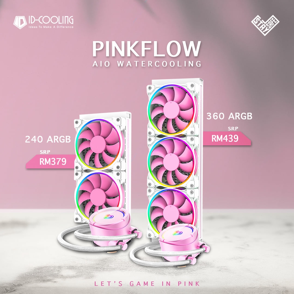 # ID-COOLING PINKFLOW Series ARGB AIO CPU Liquid Cooler # [240/360 ...