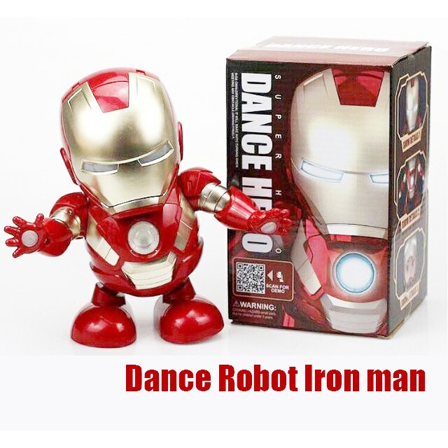 Dancing Dancing Iron Man Robot Marvel Hand Robot Model Electric ...