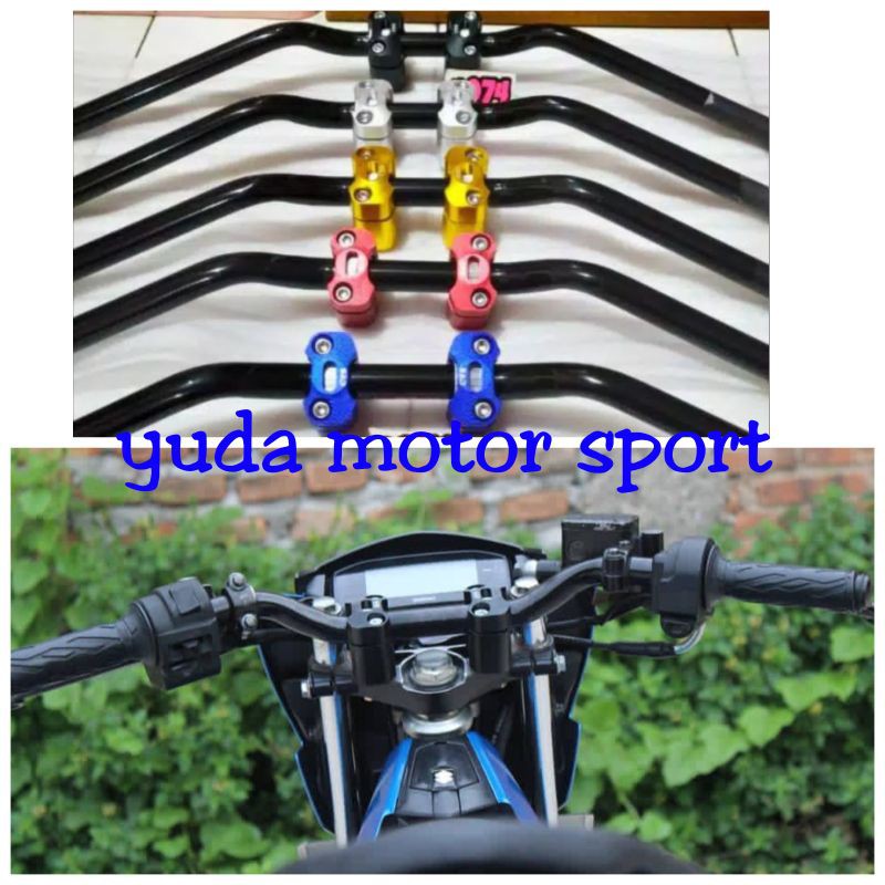 Handlebar RZR raiser CNC vixion CB150 RX'king Fu xabre Tiger Byson ...