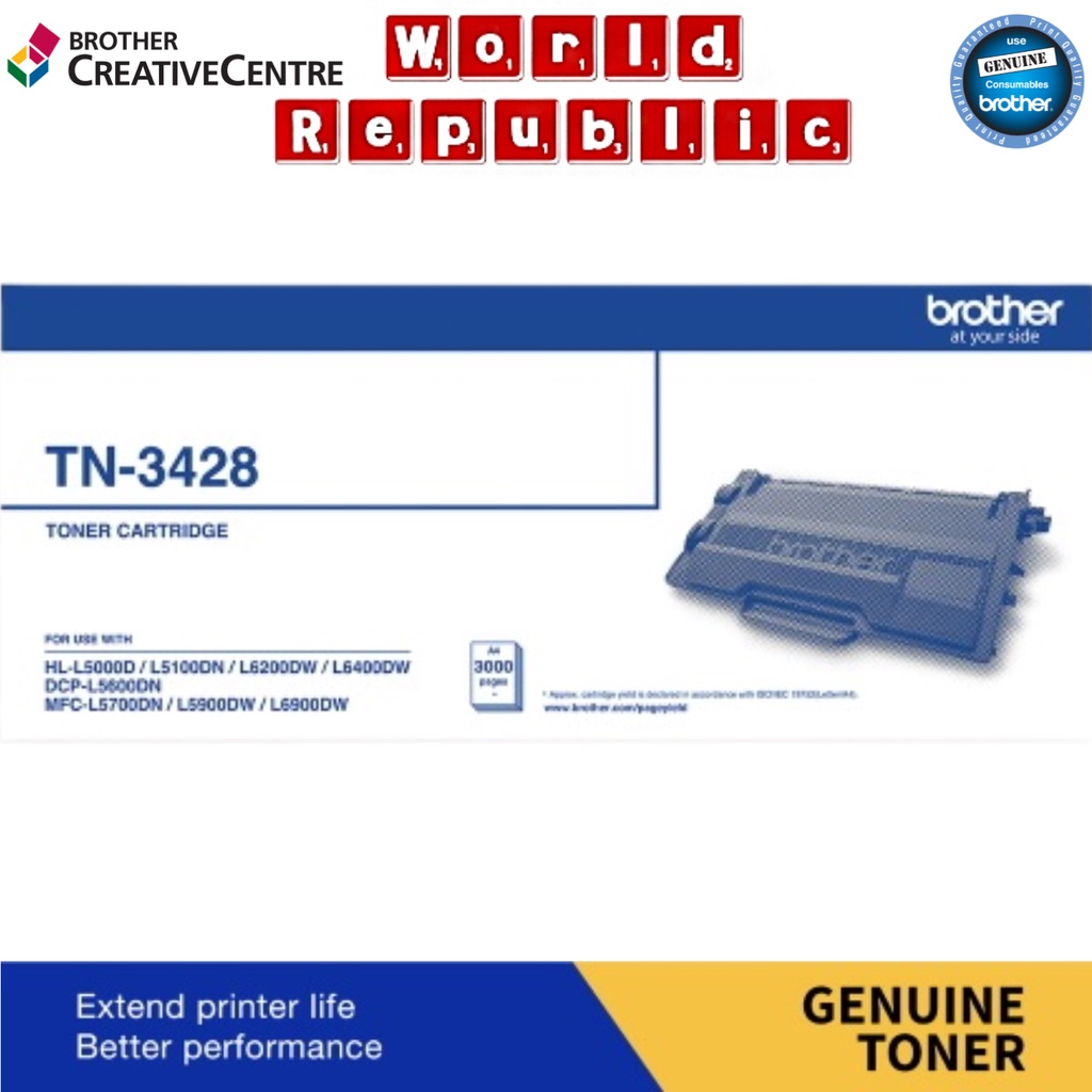 Brother HL-L6400DW A4 Mono Laser Printer Print Duplex WiFi Direct ...
