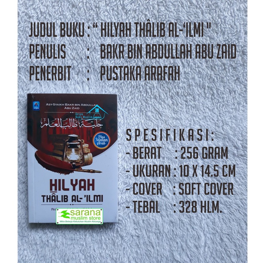 THÂLIB AL-'ILMI HILYAH BOOK (ADILL'S GUIDE AND MALAK OF KNOWLEDGE) | Shopee Malaysia