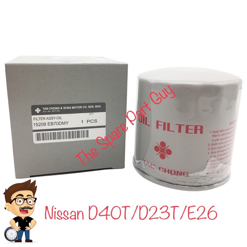 Tan Chong Autoplus Navara D40T / D23T Urvan E26 Oil Filter (15208 ...