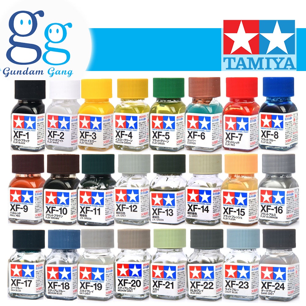 Tamiya Enamel Flat XF1 XF2 XF3 XF4 XF5 XG6 XF7 XF8 XF9 XF10 XF11 XF12 ...