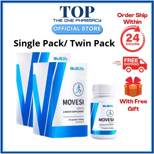 [Single/Twin Pack] WellLife MOVESI 450mg - 30's/ 2x30's | Shopee Malaysia