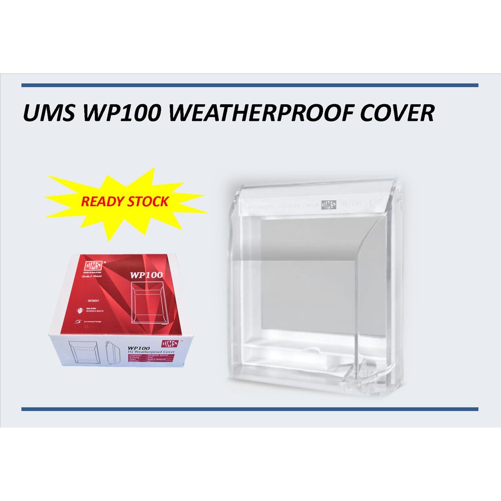 UMS WP100 Weatherproof Cover for Single Switch Socket | Shopee Malaysia