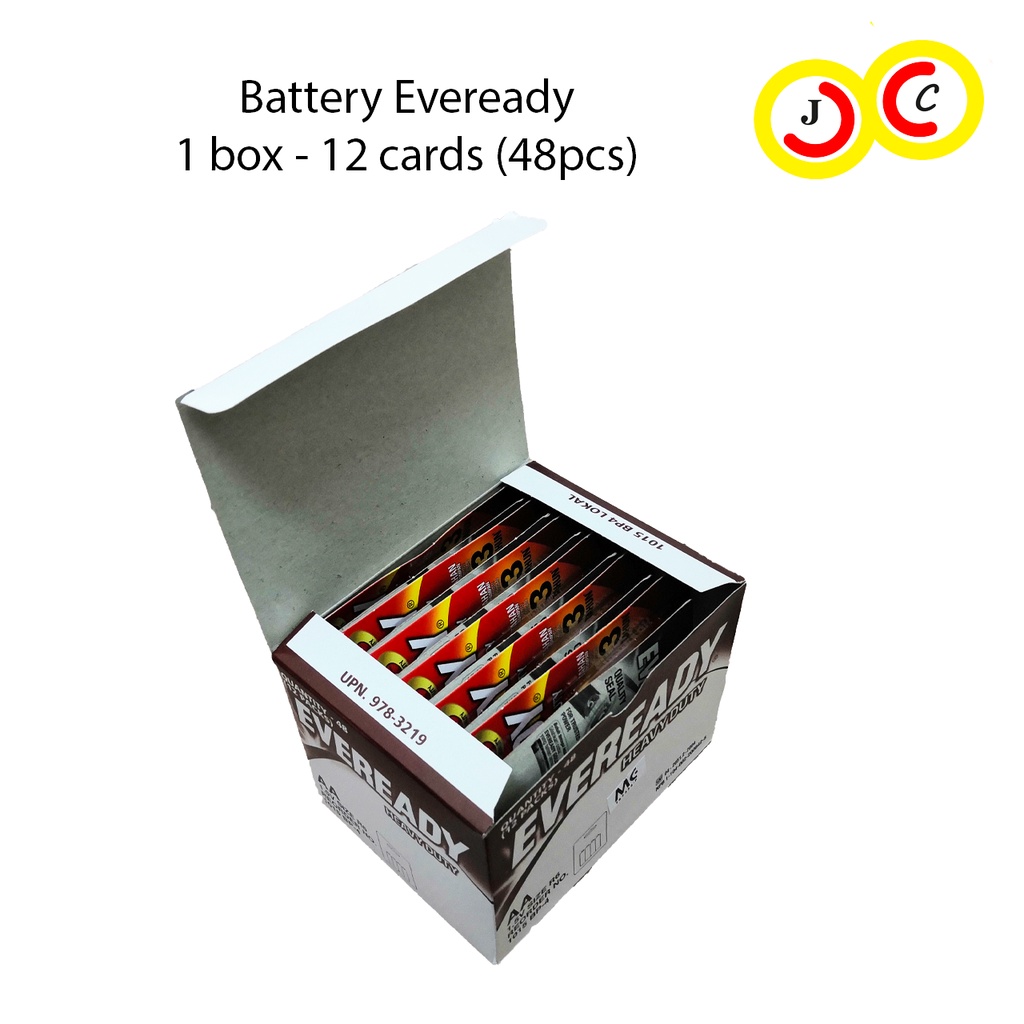 EVEREADY AA/AAA Heavy Duty Dry Battery 1 Box 48 pcs EXP Date MAY 2027 ...