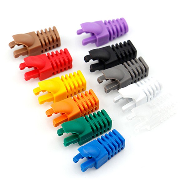 1PC RJ45 Cat5 Cat6 Rubber Boot / Protective covers for RJ45 connectors ...
