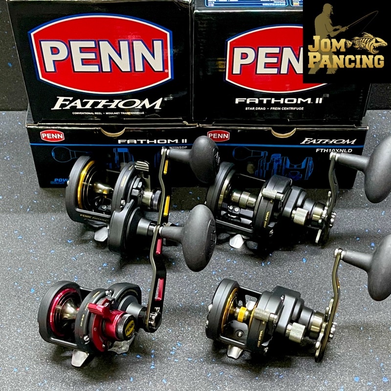 【Jom Pancing】PENN FATHOM II 2 DRUM CASTING BC REEL,Mesin Mancing ...