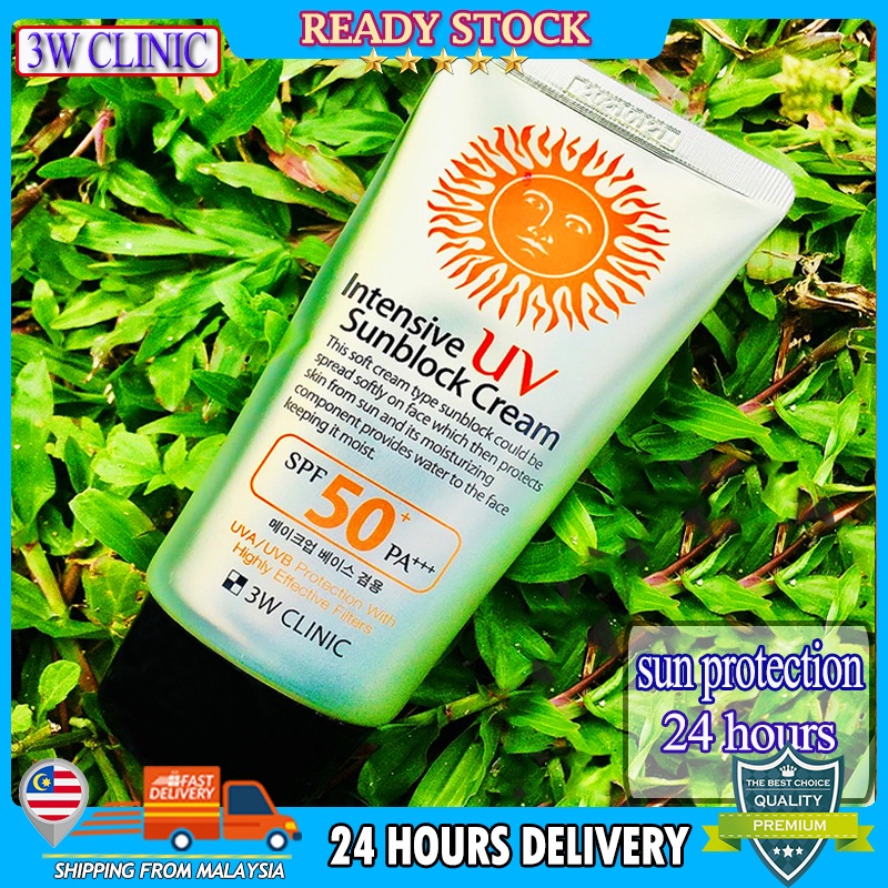 🌻3W Clinic Intensive UV Sun Block Cream Full body available sunscreen ...