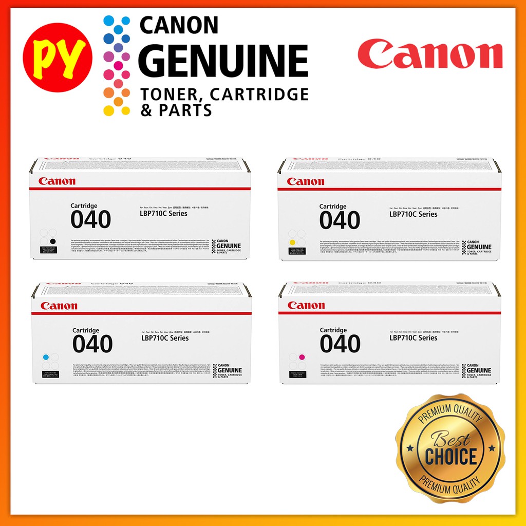 Canon Cartridge 040 Original Laser Toner - Canon 040 (BCMY Full set of 4 toners) For imageCLASS ...